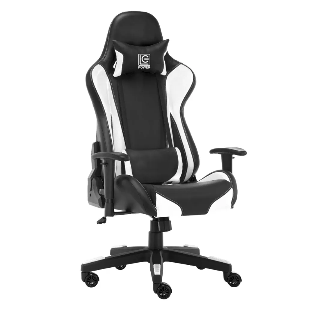 Stol gaming LC Power črn bel (LC-GC-600BW) – ITdom, servis računalniške ...